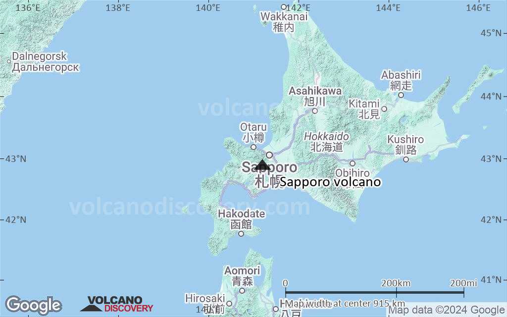 Sapporo volcano (Hokkaido, Japan) facts & information | VolcanoAdventures