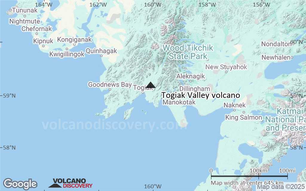 Togiak Valley volcano (Western Alaska, United States) facts & information