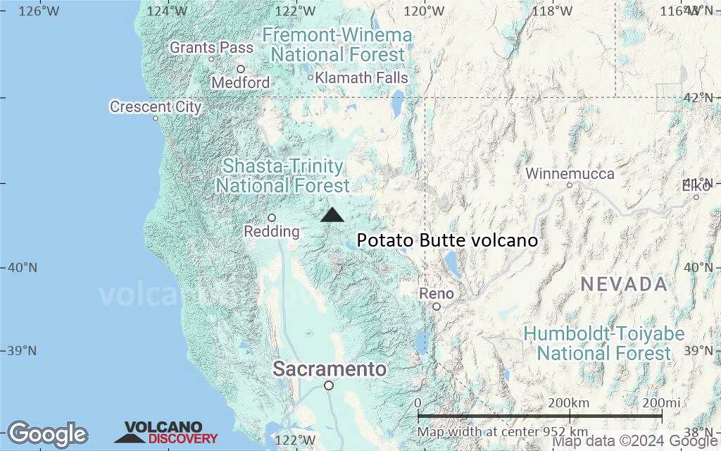 Potato Butte volcano (California, United States) facts & information ...