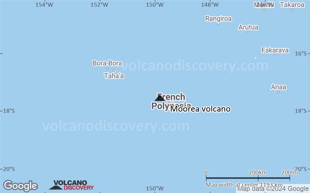 Moorea volcano (Society Islands, France) facts & information ...