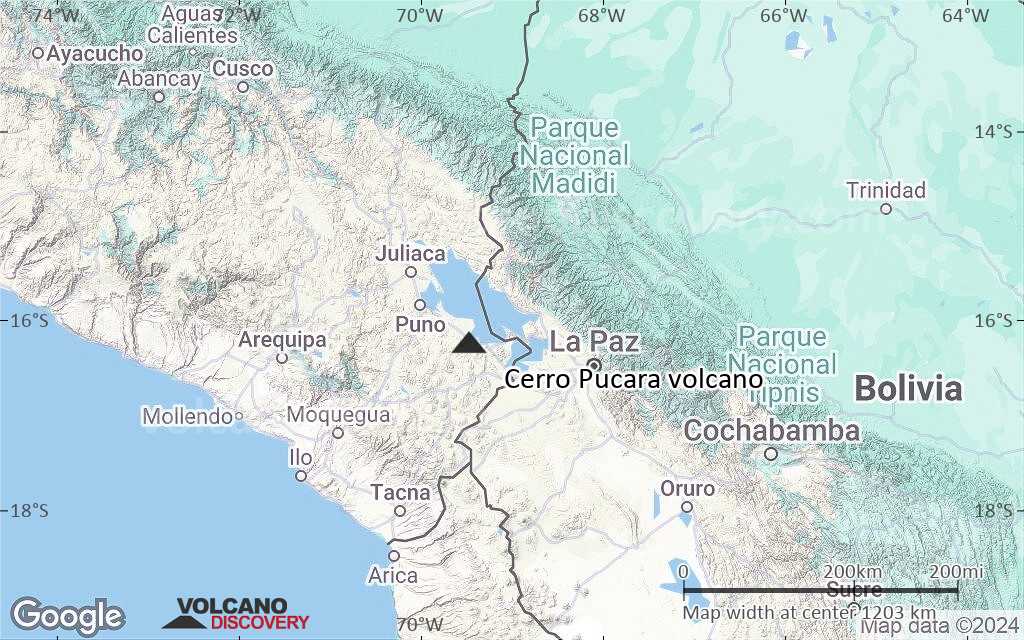 Cerro Pucara volcano (Northern Chile, Bolivia and Argentina, Bolivia ...