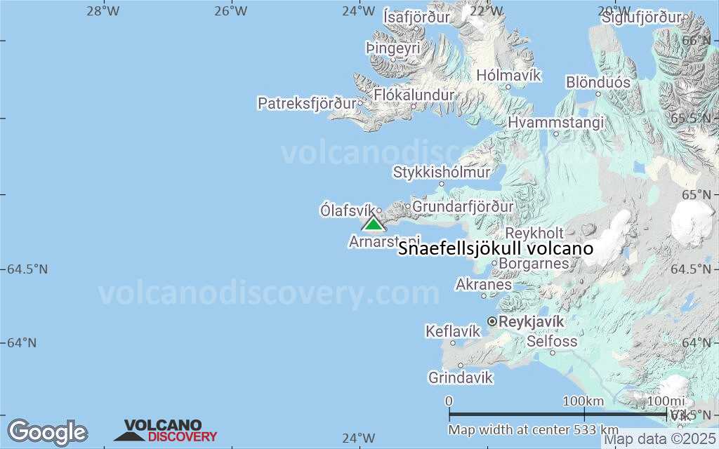 Snaefellsjökull Volcano, Iceland - facts & information | VolcanoAdventures