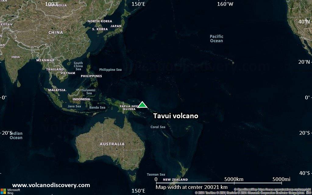 Tavui Volcano, East New Britain Province (Papua New Guinea) - facts ...