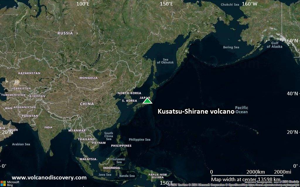 Kusatsu-Shirane Vulkan, Honshu (Japan) - Information | VolcanoAdventures