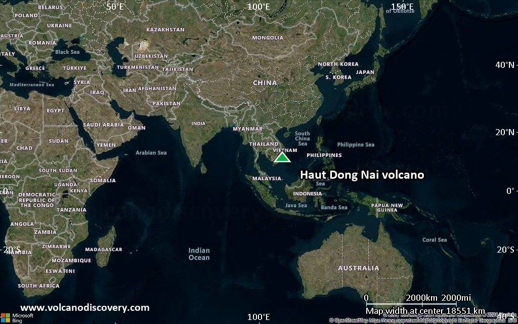 Haut Dong Nai Volcano, Vietnam - facts & information | VolcanoAdventures