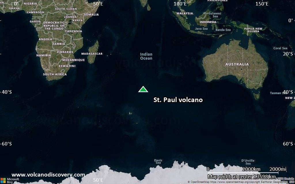 St. Paul Volcano, France, Southern Indian Ocean - facts & information ...