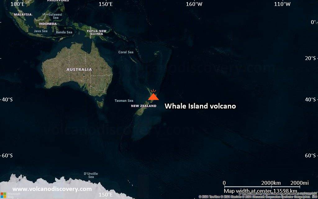 Whale Island Volcano, New Zealand - facts & information | VolcanoAdventures