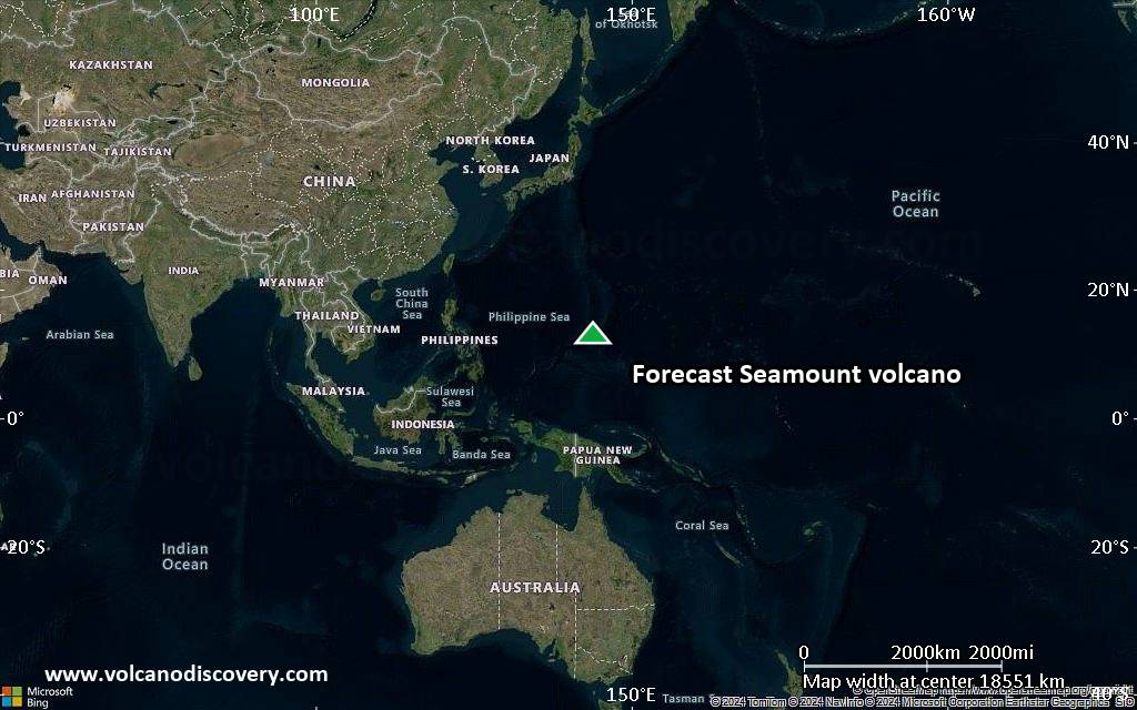 Forecast Seamount Vulkan, United States, Mariana Islands - Information