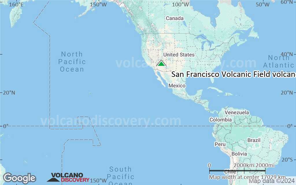 San Francisco Volcanic Field Volcano, Arizona (Canada and USA (mainland ...