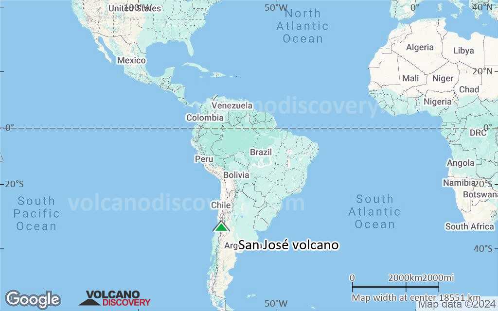 San José Volcano, Chile / Argentina - facts & information ...
