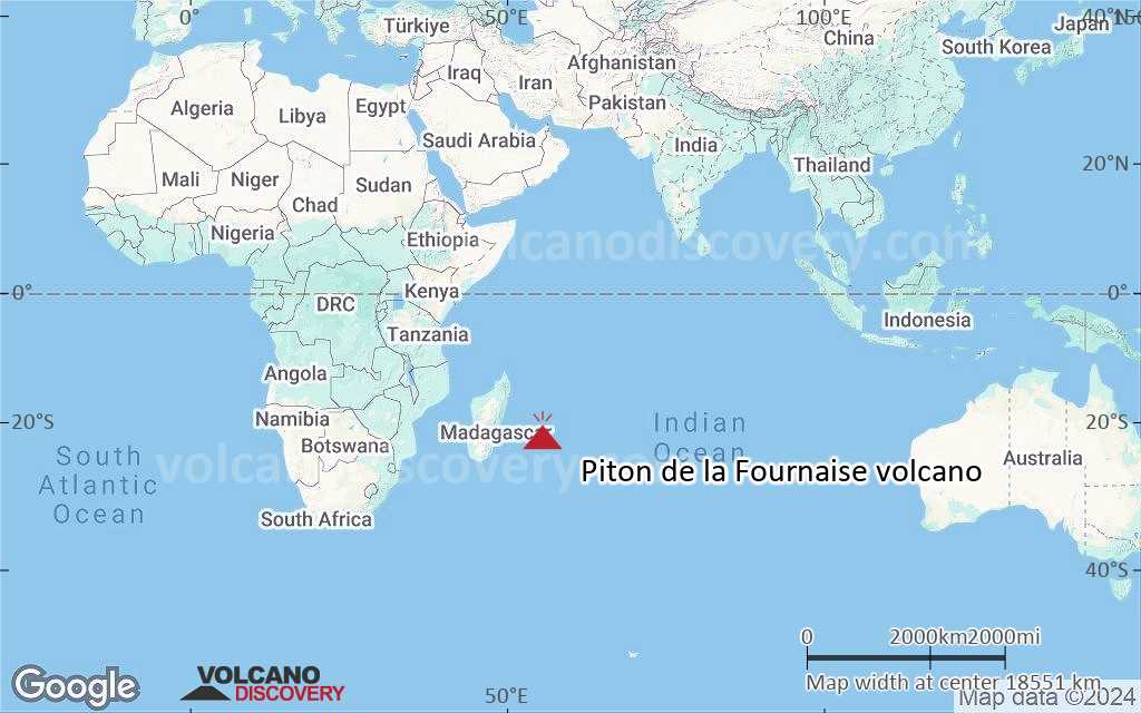 Piton de la Fournaise Volcano, - facts & information | VolcanoAdventures