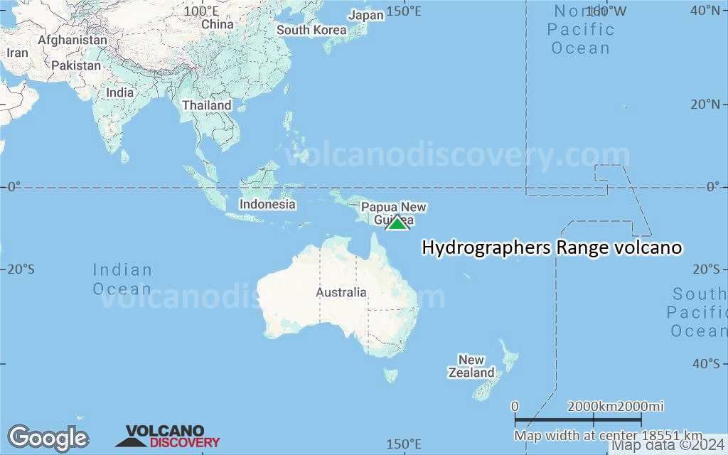 Hydrographers Range Volcano, New Guinea (Papua New Guinea) - facts ...