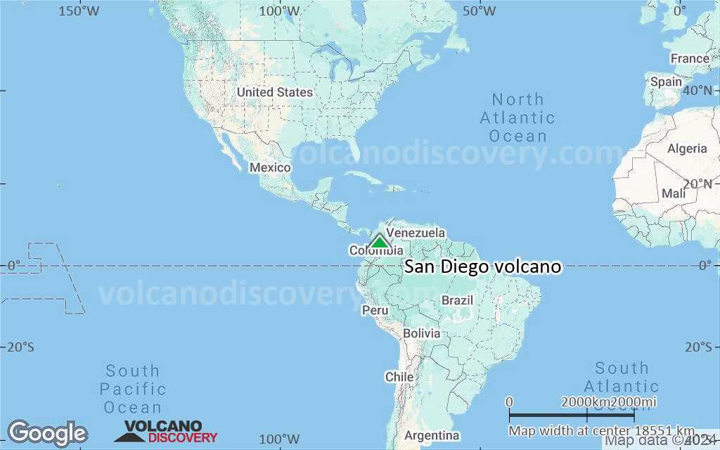 San Diego Volcano, Colombia - facts & information | VolcanoAdventures