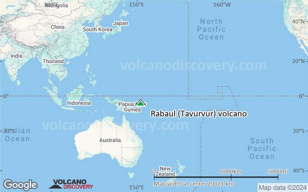 Rabaul (Tavurvur) Volcan, Papua New Guinea - Infos | VolcanoAdventures