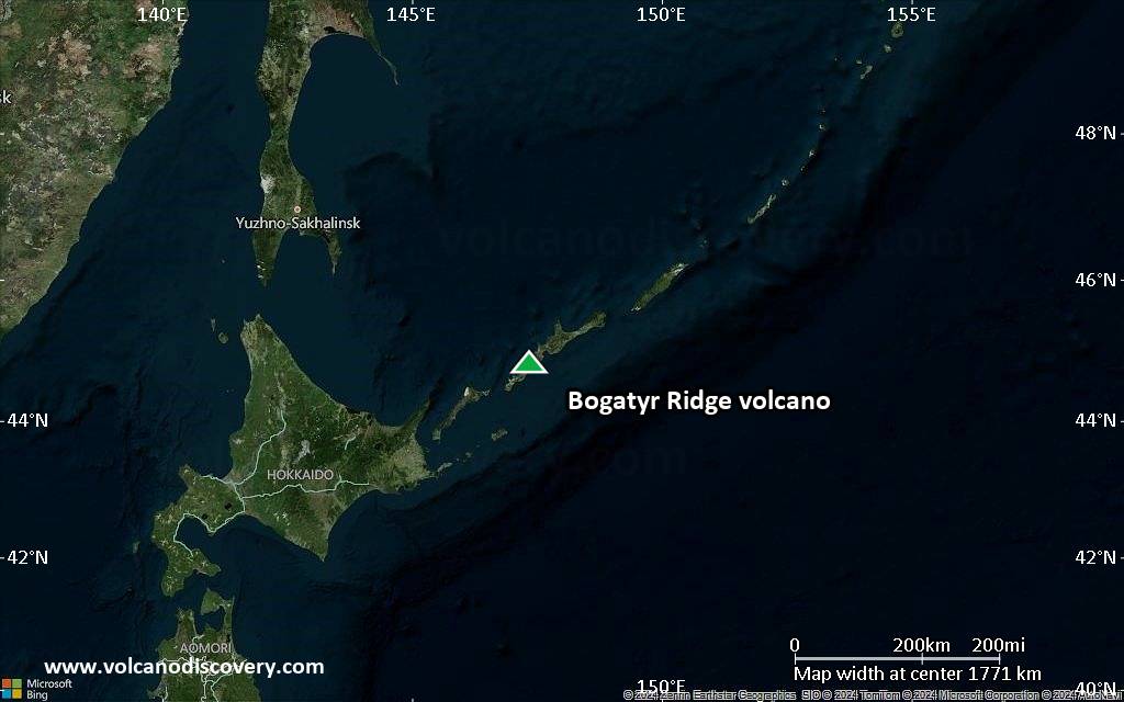 Bogatyr Ridge Volcano, Iturup Island (Kuril Islands) - facts & information