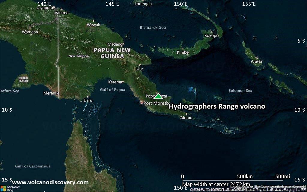 Hydrographers Range Volcano, New Guinea (Papua New Guinea) - facts ...