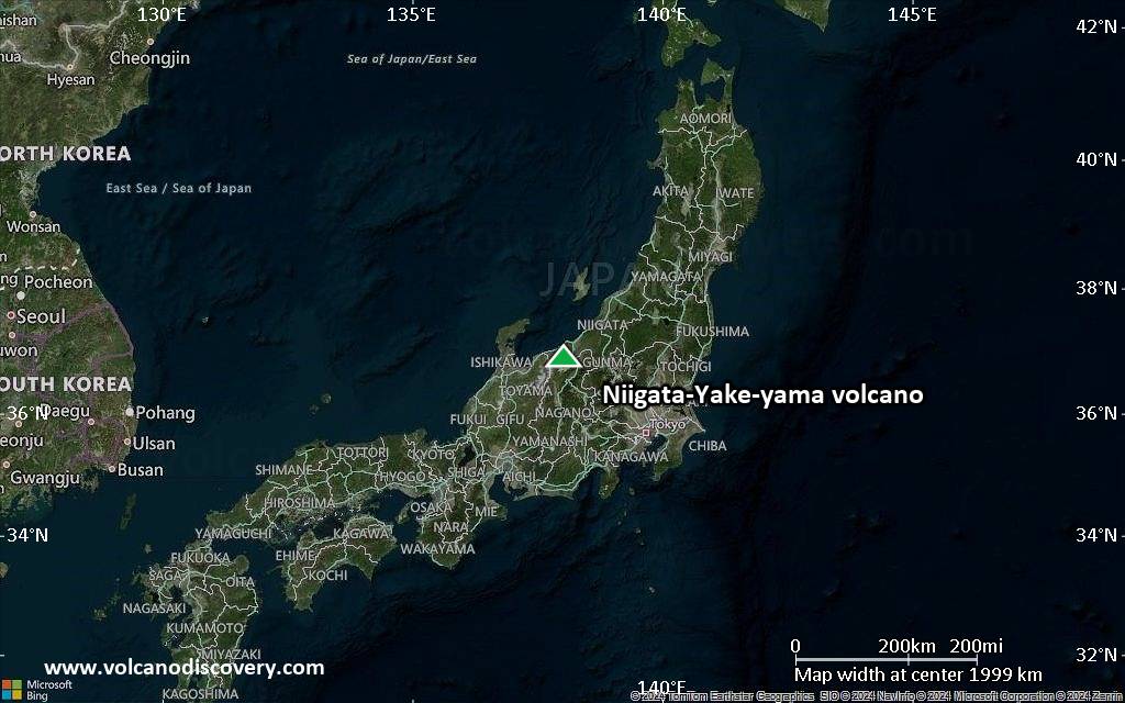 Niigata-Yake-yama Vulkan, Honshu (Japan) - Information | VolcanoAdventures