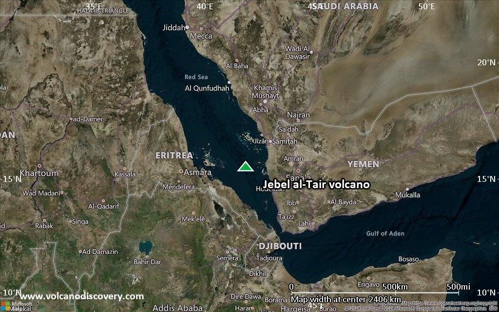 Jebel al-Tair Vulkan, Yemen - Information | VolcanoAdventures
