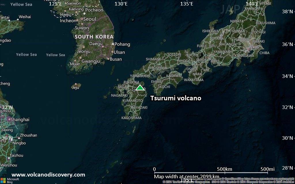 Tsurumi Volcano, Kyushu (Japan) - facts & information | VolcanoAdventures
