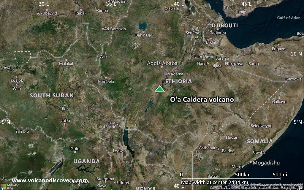 O'a Caldera Vulkan, Ethiopia - Information | VolcanoDiscovery