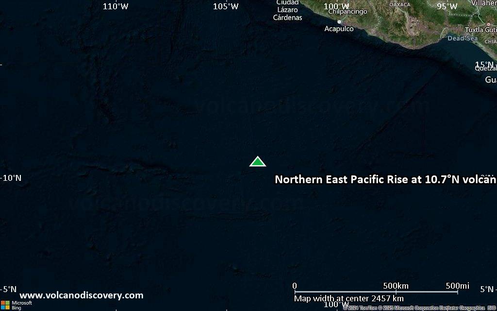 Northern East Pacific Rise volcano at 10.7°N - facts & information ...