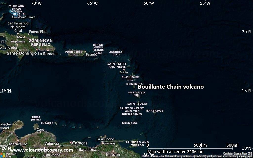 Bouillante Chain Volcano, West Indies, France - facts & information ...