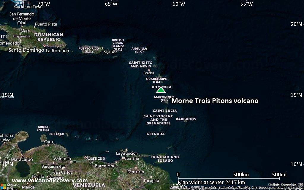 Morne Trois Pitons Volcan, West Indies, Dominica - Infos ...