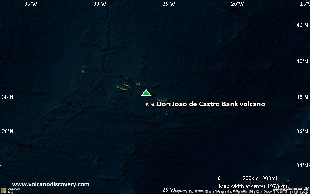 Don Joao de Castro Bank Volcano, Azores, Portugal - facts & information