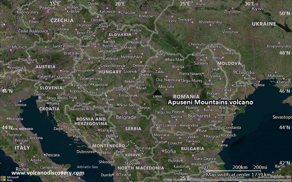 Apuseni Mountains volcano (Romania) facts & information | VolcanoAdventures