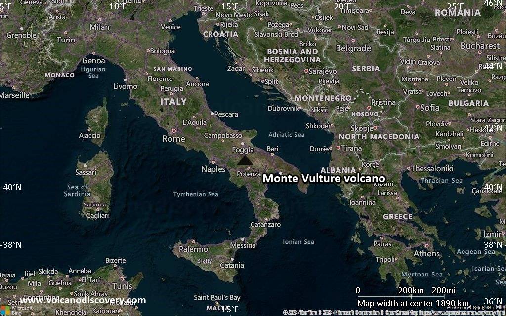 Monte Vulture volcano (Italy) facts & information | VolcanoAdventures