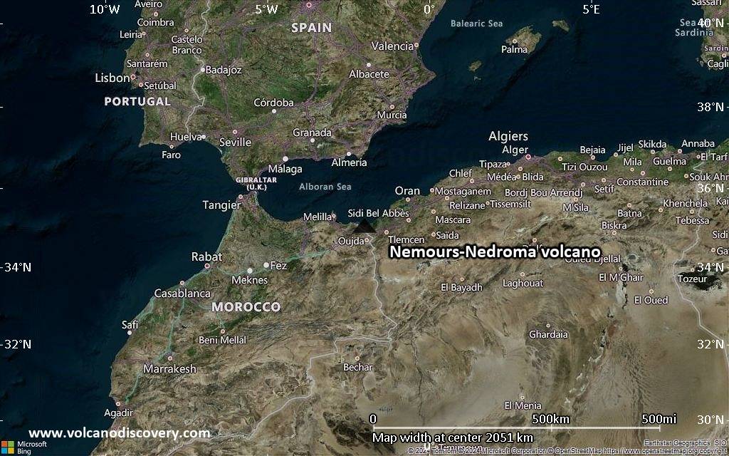 Nemours-Nedroma volcano (Algeria) facts & information | VolcanoAdventures