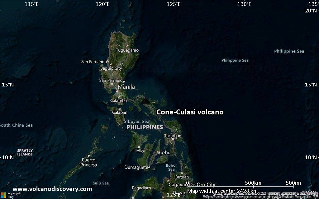 Cone-Culasi volcano (Philippines) facts & information | VolcanoDiscovery