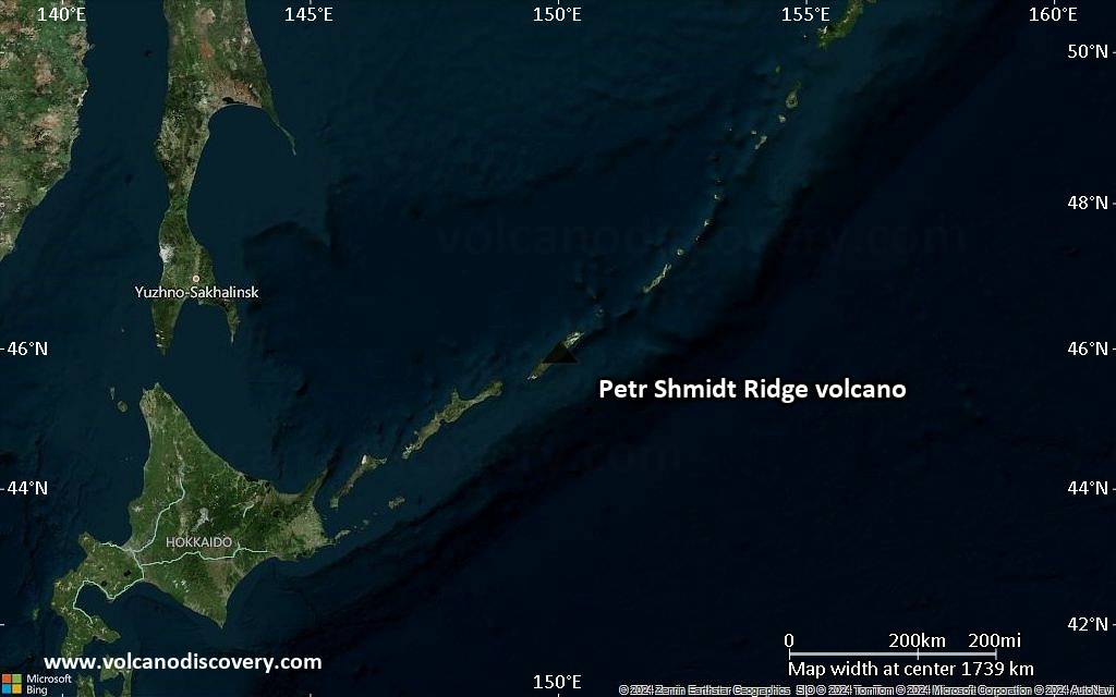 Petr Shmidt Ridge volcano (Kuril Islands, Russia) facts & information ...