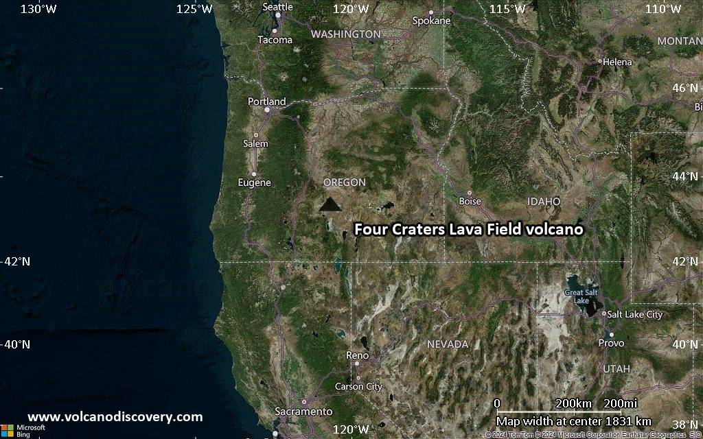 Four Craters Lava Field volcano (Oregon, United States) facts & information