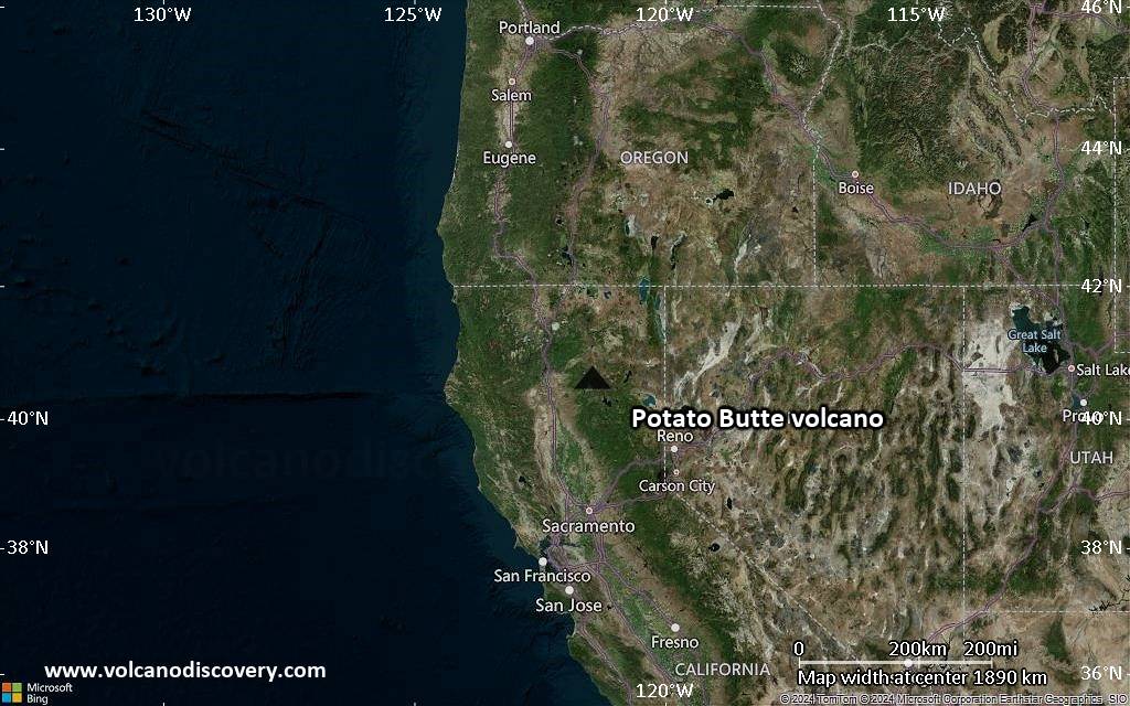 Potato Butte volcano (California, United States) facts & information ...