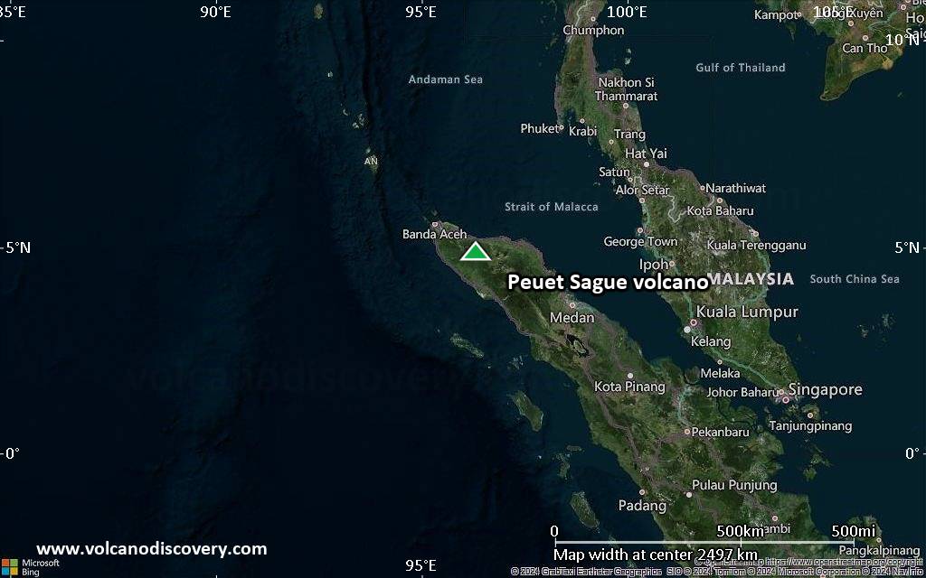 Peuet Sague Volcan, Sumatra (Indonésie) - Infos | VolcanoDiscovery