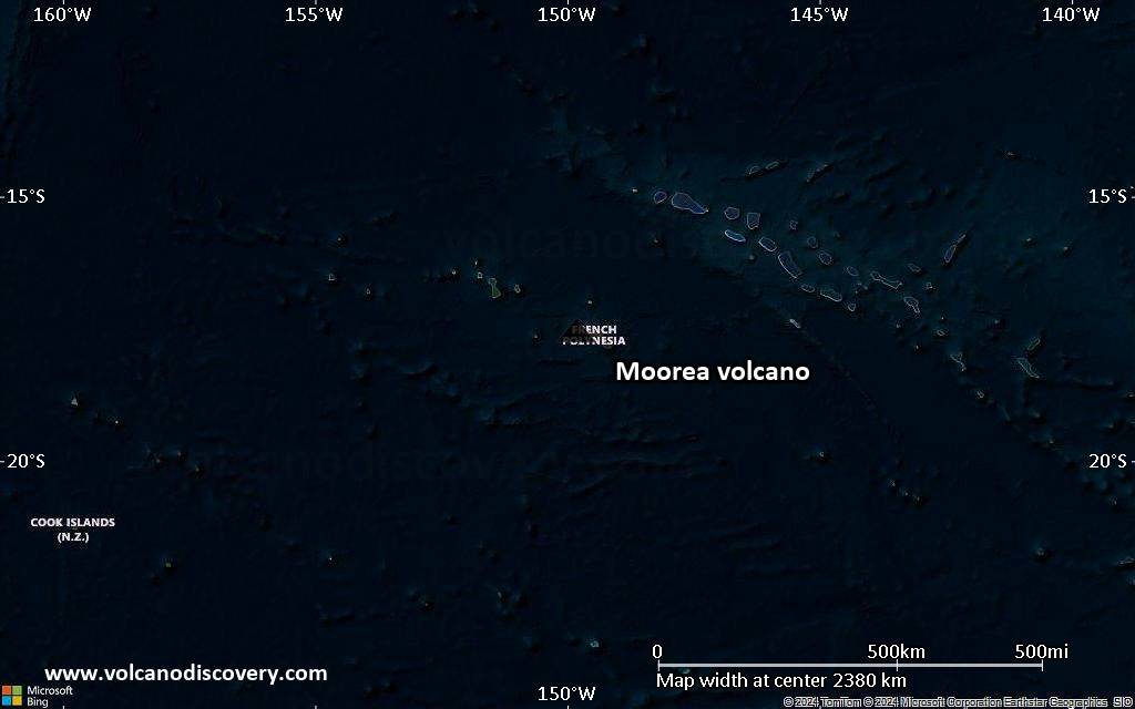 Moorea volcano (Society Islands, France) facts & information ...