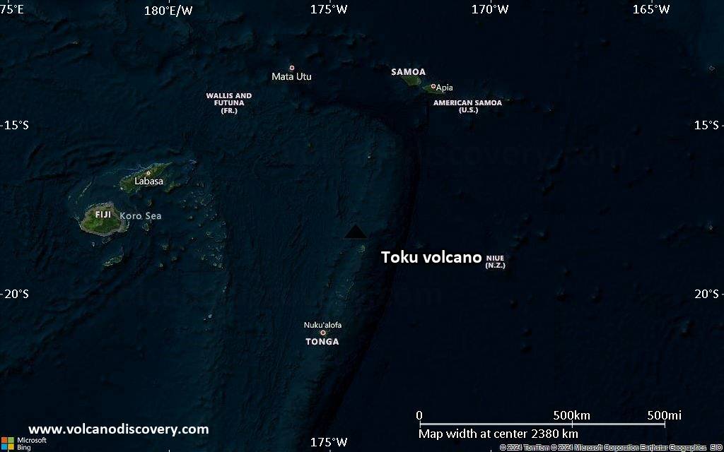 Toku Volcano (Tonga) Facts & Information | VolcanoDiscovery