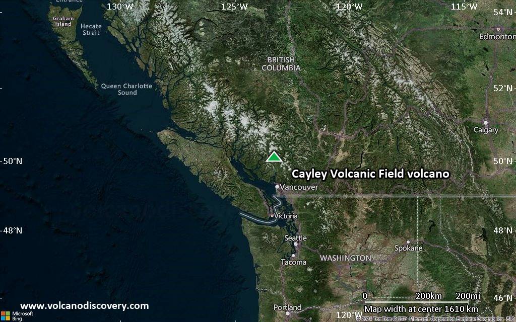 Terremotos Hoy: últimos sismos cerca del volcan Cayley Volcanic Field ...