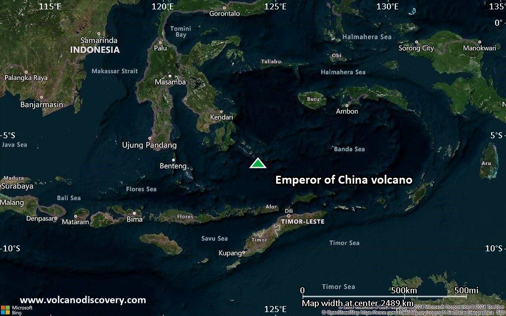 Emperor of China Volcan, Banda Sea (Indonésie) - Infos | VolcanoAdventures