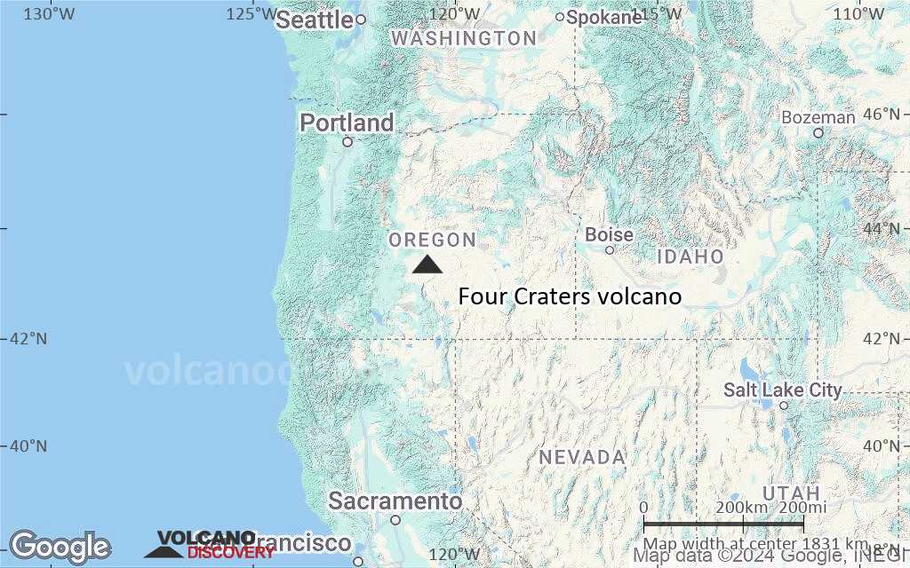 Four Craters Vulkan, Oregon (Canada and USA (mainland)) - Information ...