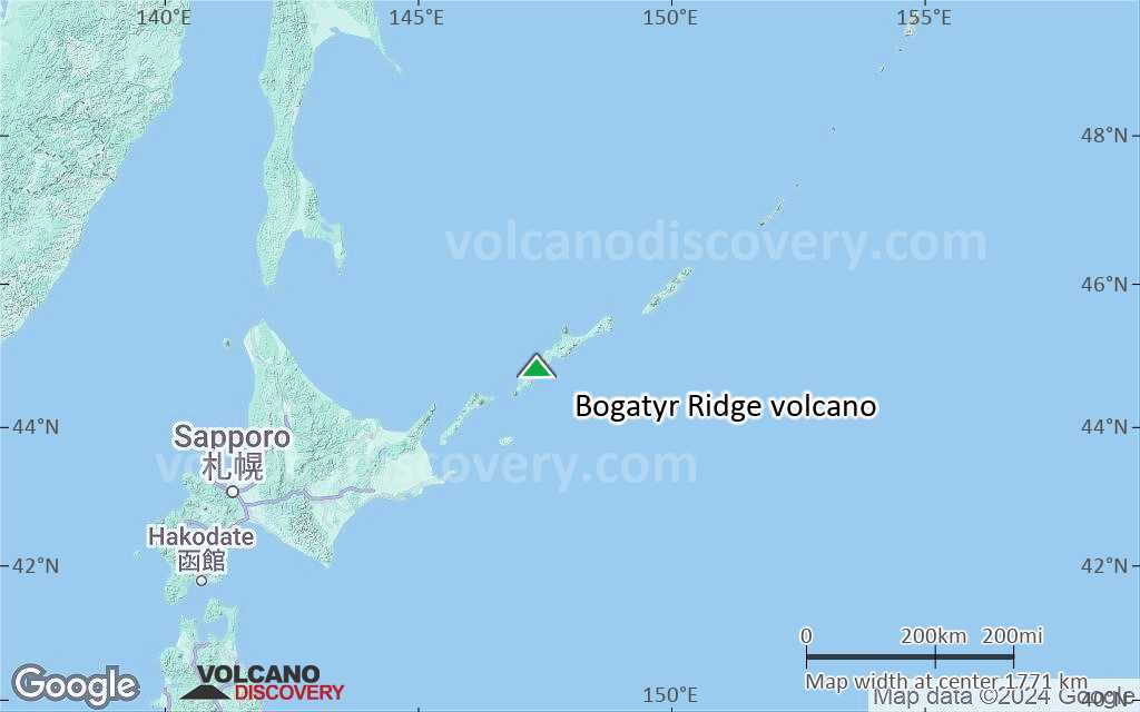 Bogatyr Ridge Volcano, Iturup Island (Kuril Islands) - facts & information