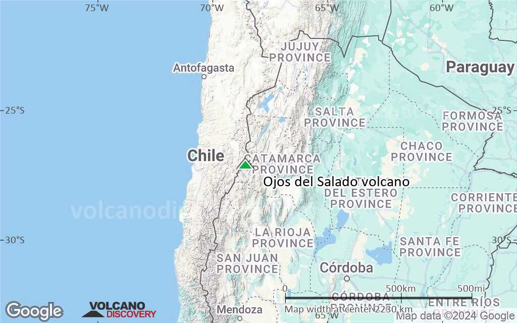 Ojos del Salado Volcan, Chile / Argentine - Infos | VolcanoDiscovery