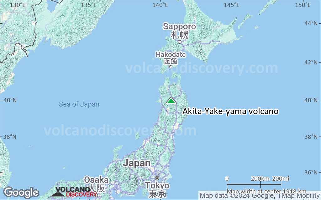 Akita-Yake-yama Volcano Earthquakes: Latest Quakes Past 14 Days ...