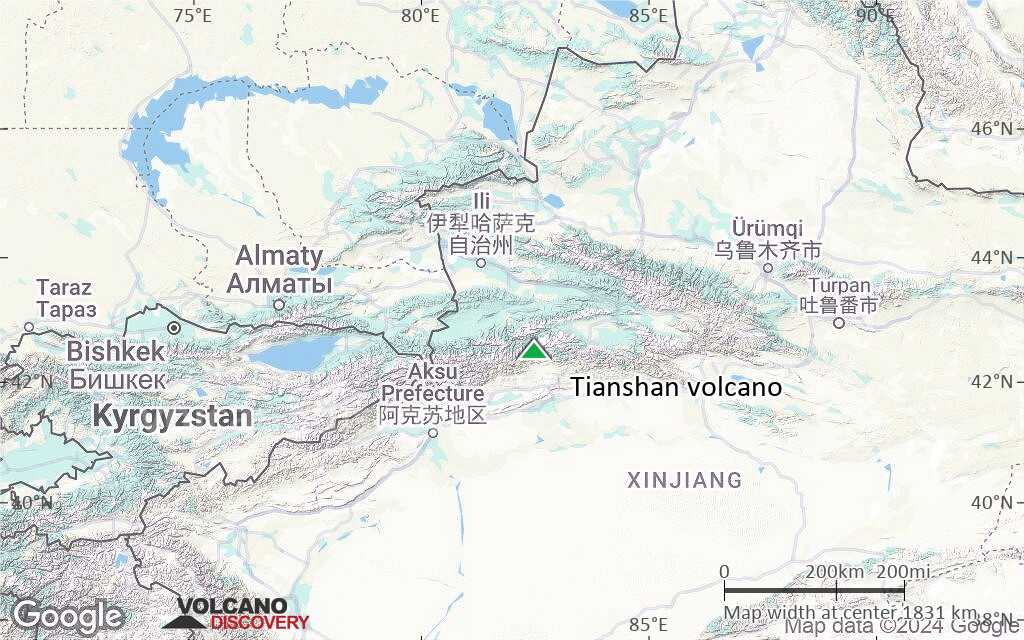 Tianshan Volcano Earthquakes: Latest Quakes Past 14 Days | VolcanoDiscovery