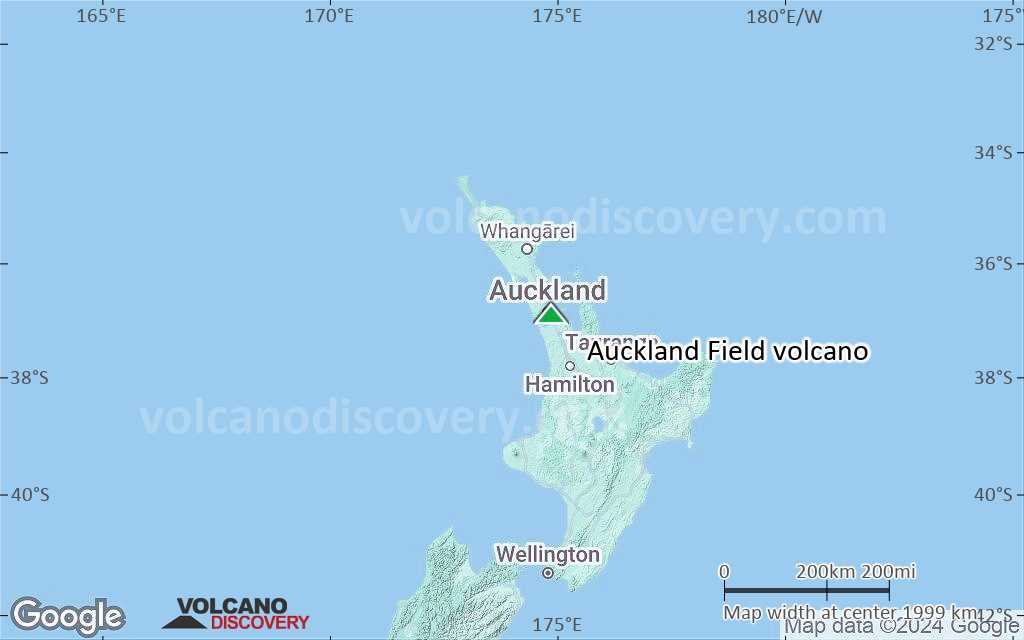 Auckland Field Vulkan, North Island, New Zealand - Information ...