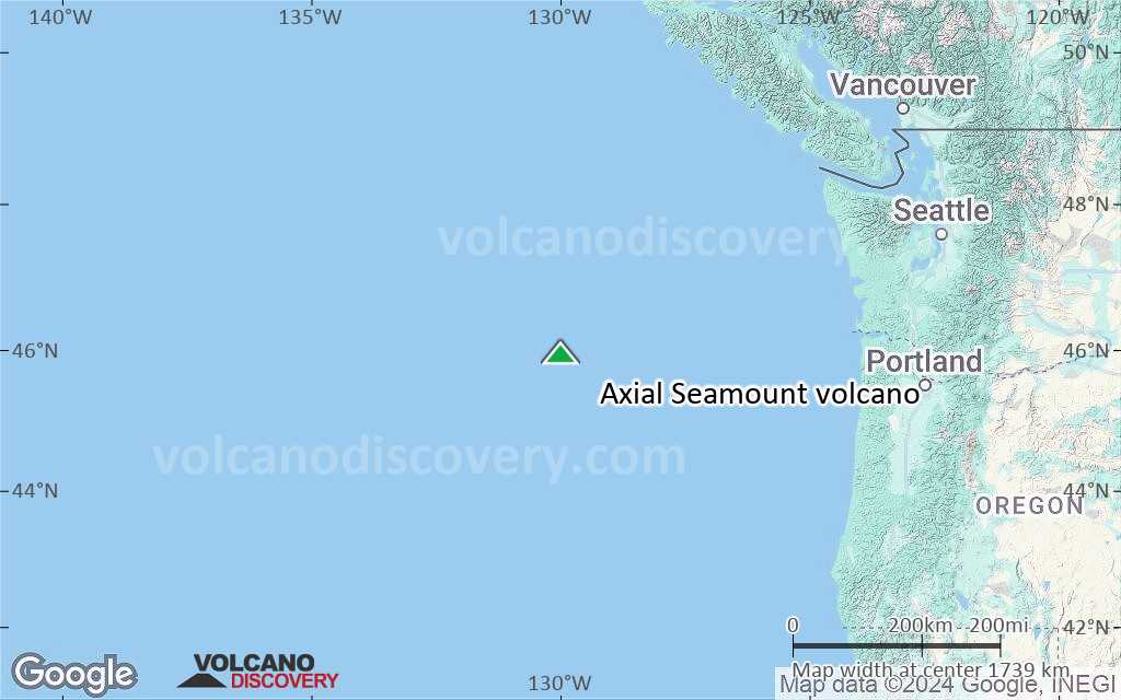 Axial Seamount Volcano Earthquakes: Latest Quakes Past 14 Days ...
