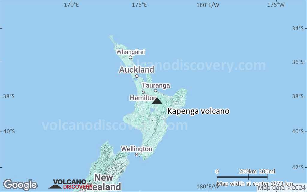 Kapenga volcano (New Zealand) facts & information | VolcanoAdventures