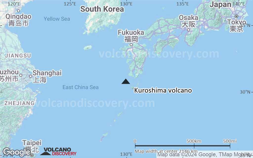 Kuroshima volcano (Japan) facts & information | VolcanoAdventures