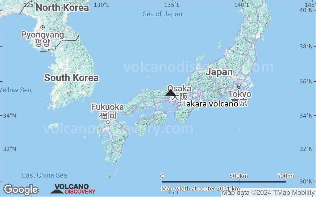 Takara Volcano (Honshu, Japan) Facts & Information | VolcanoDiscovery